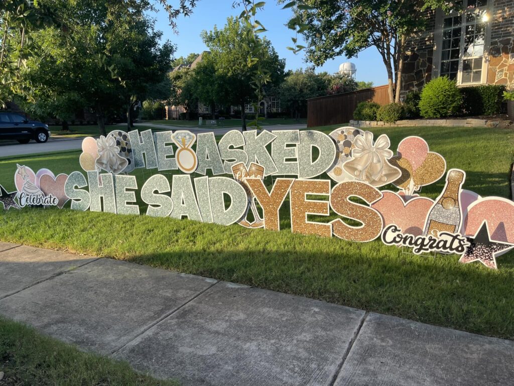 Custom Yard Signs for Special Moments - Sign Gypsies Argyle